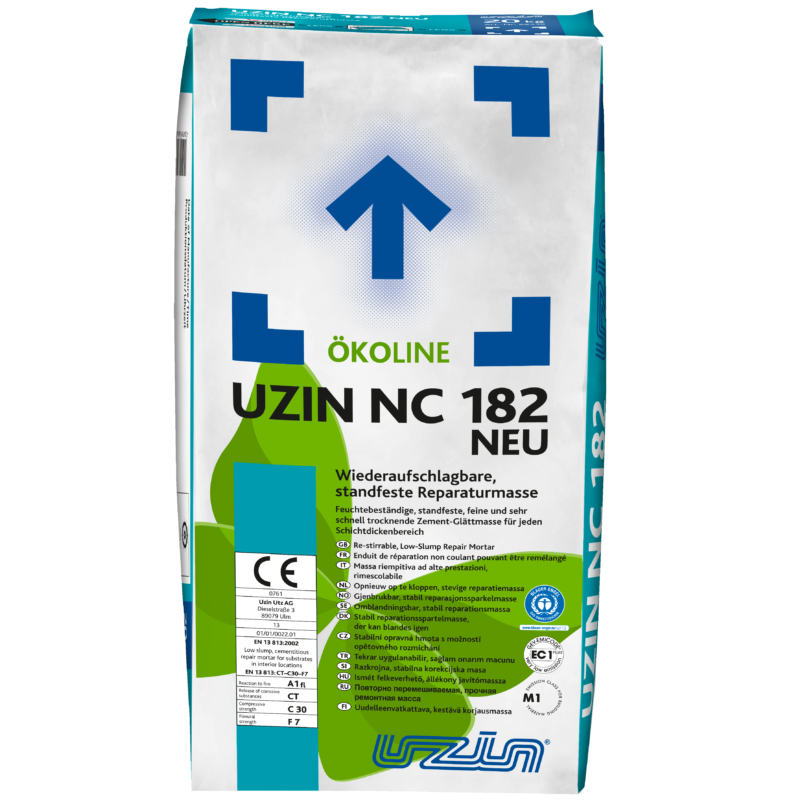 UZIN NC 182 Smulkiagrūdis remontinis glaistas (be storio aprib ...